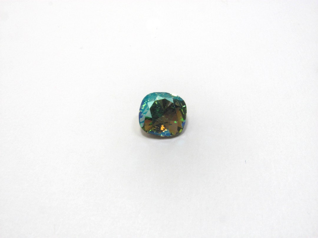 10MM Erinite Shimmer Swarovski Cushion Cut Square Fancy Stone ...