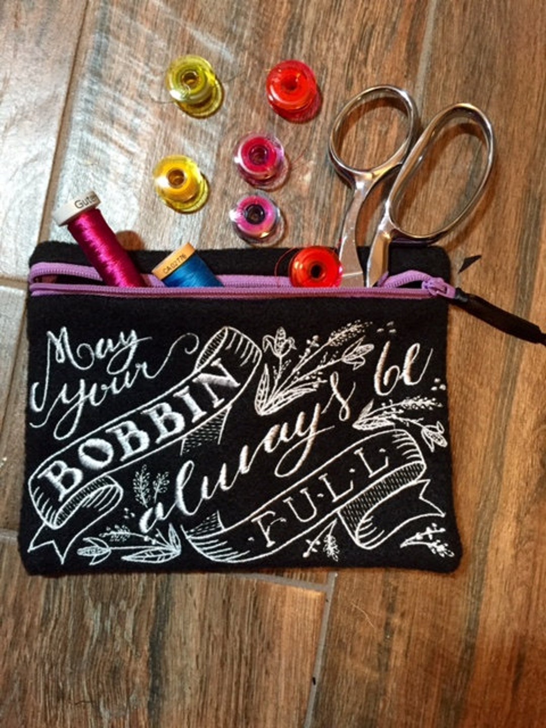 Felt Zipper Bag - Etsy