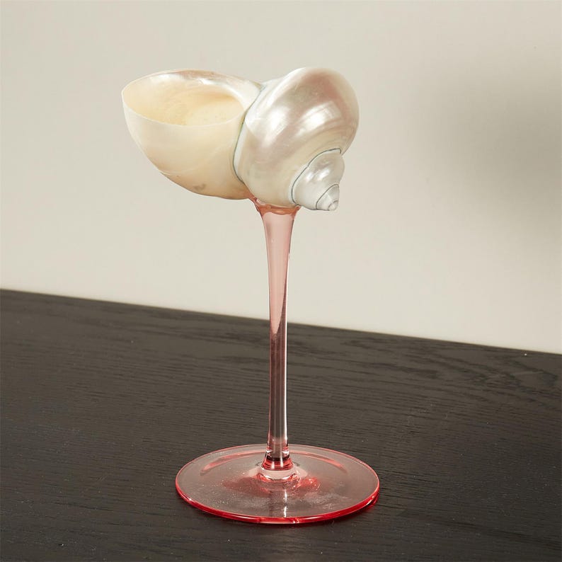 Natural Conch Sheel Wine Glass, Beach Wedding Bridesmaid Gifts, Party ...