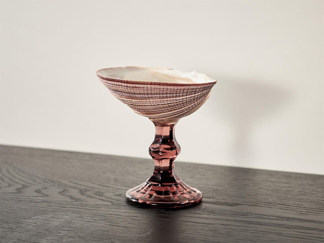 Natural Conch Glass, Handmade Seashell Martini Glasses, Wedding Bridal ...