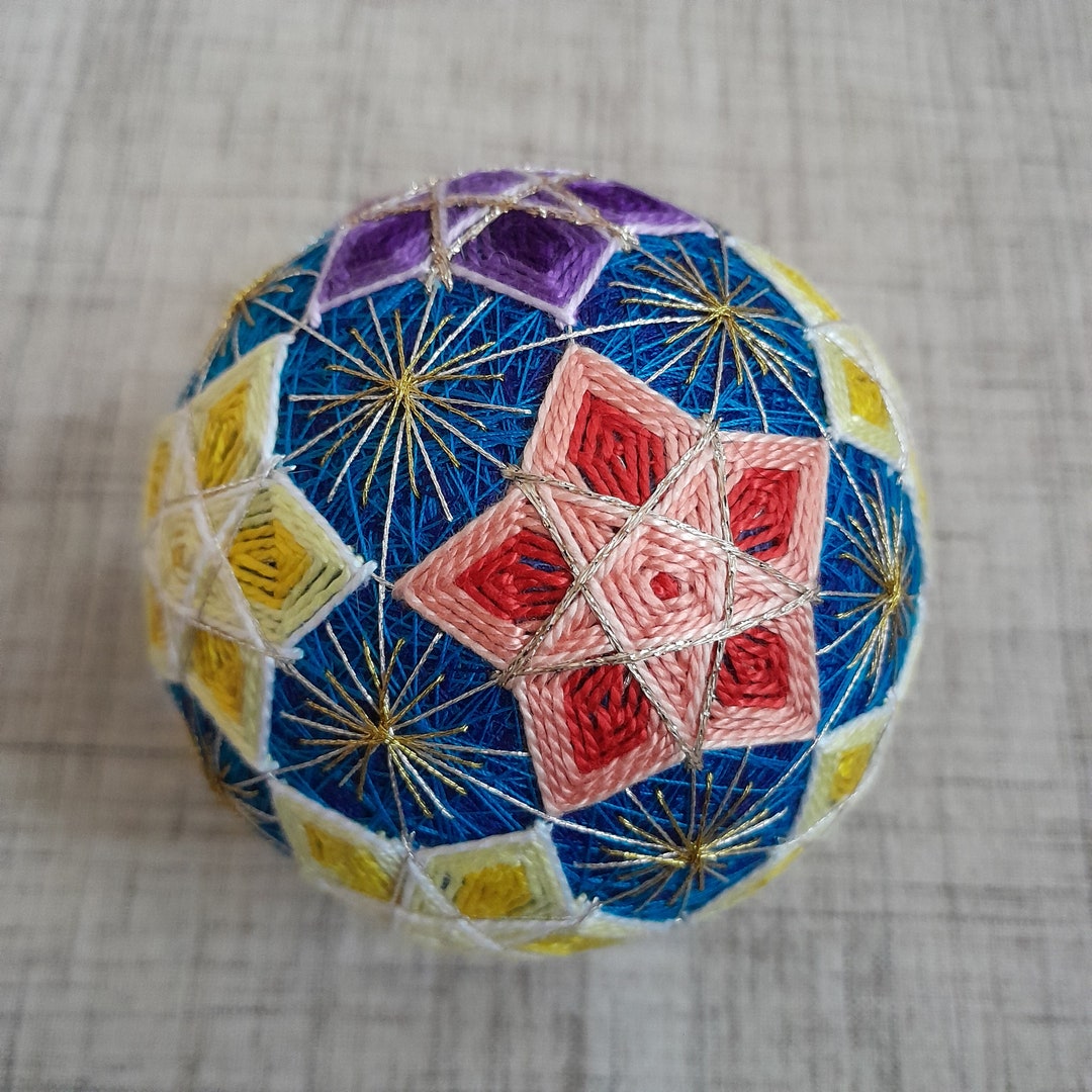 Japanese Temari, Star Festival, Tanabata, Colourful Stars, Red, Vega ...