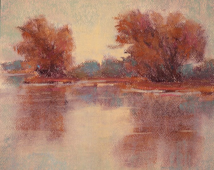 Original Pastel Painting / Autumn Landscape / 9" X 12"" / Susan Jenkins ...