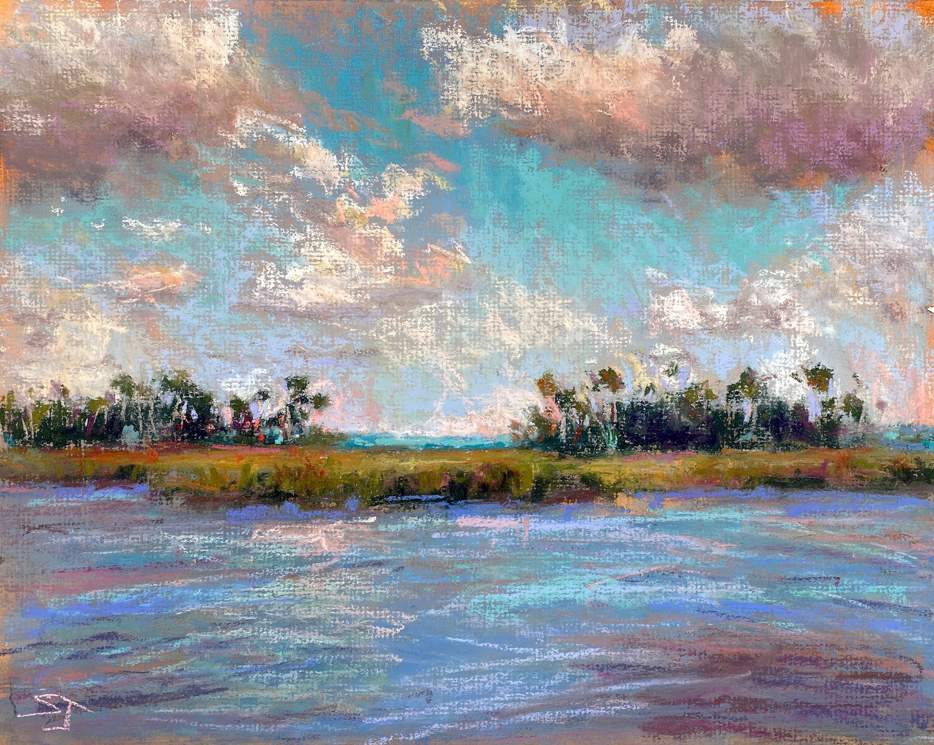 Original Pastel Painting / Florida Escape / 14 X - Etsy