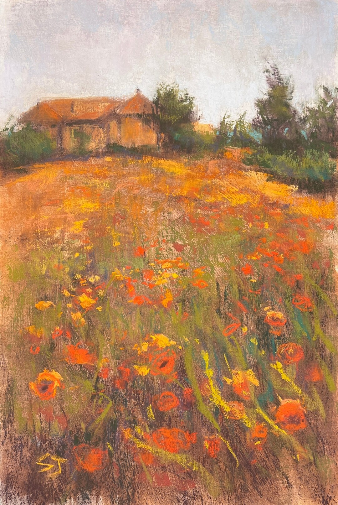 Pastel Painting / Tuscan Homecoming / 9" X 14"/ Susan Jenkins - Etsy