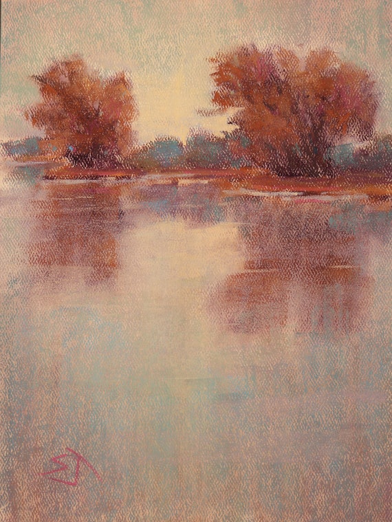 Original Pastel Painting / Autumn Landscape / 9 X - Etsy