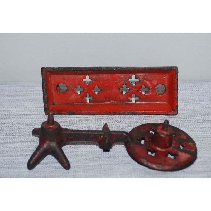 Antique Cast Iron Miniature Scale Balance Original Red Paint & Iron - Etsy