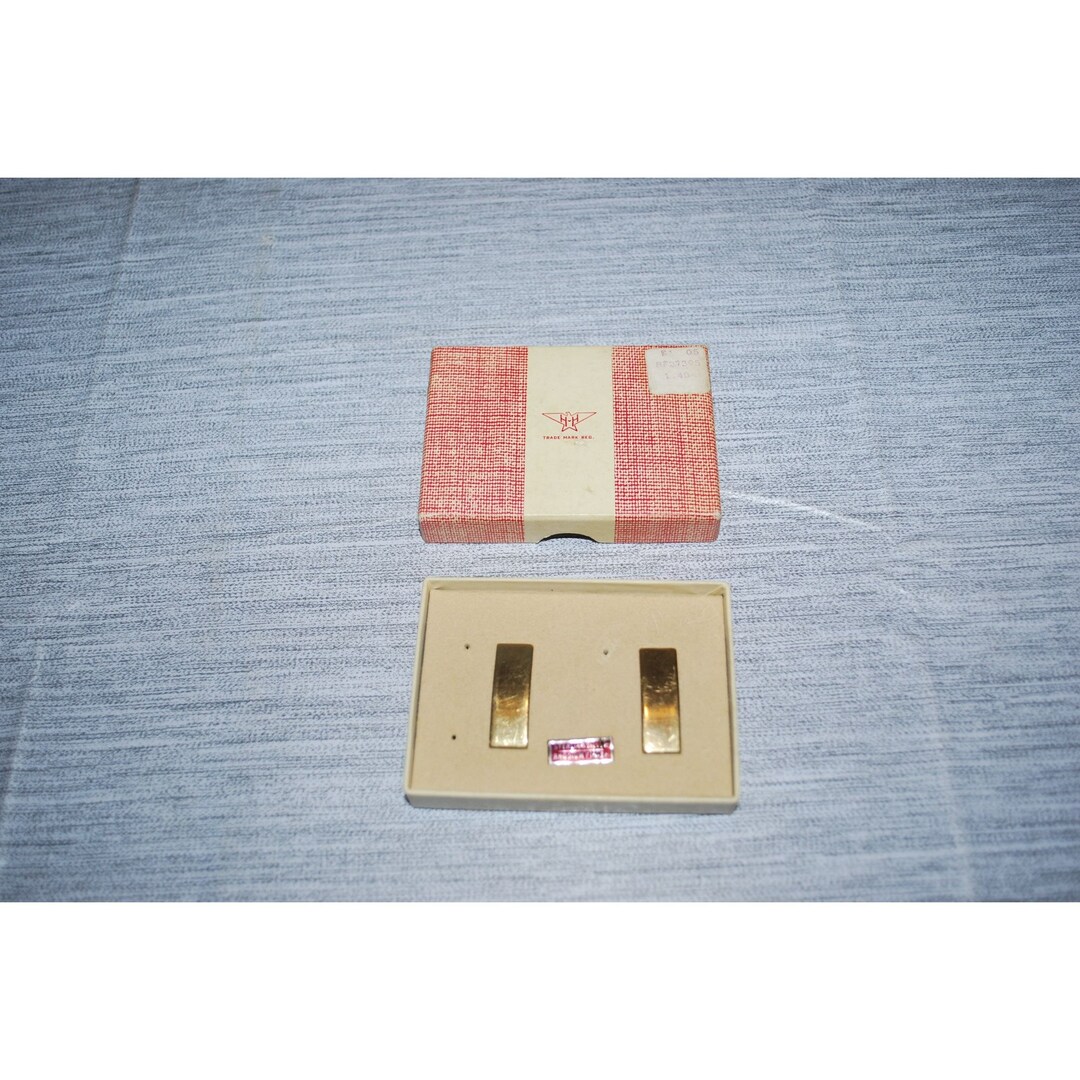 Vintage Jr. Lieutenant Bars Pins Sterling Silver Rhodium Finish in Box ...