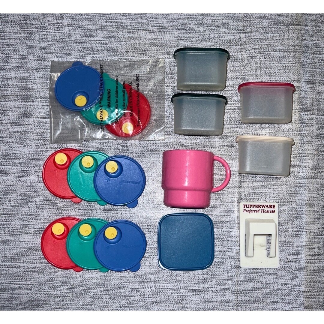 Tupperware Magnet Lot 10 Memo Lids Modular Mates Cup - Etsy