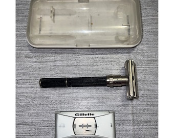 1969 Gillette GOLD Super Adjustable "109" Vintage Safety Razor Date ...