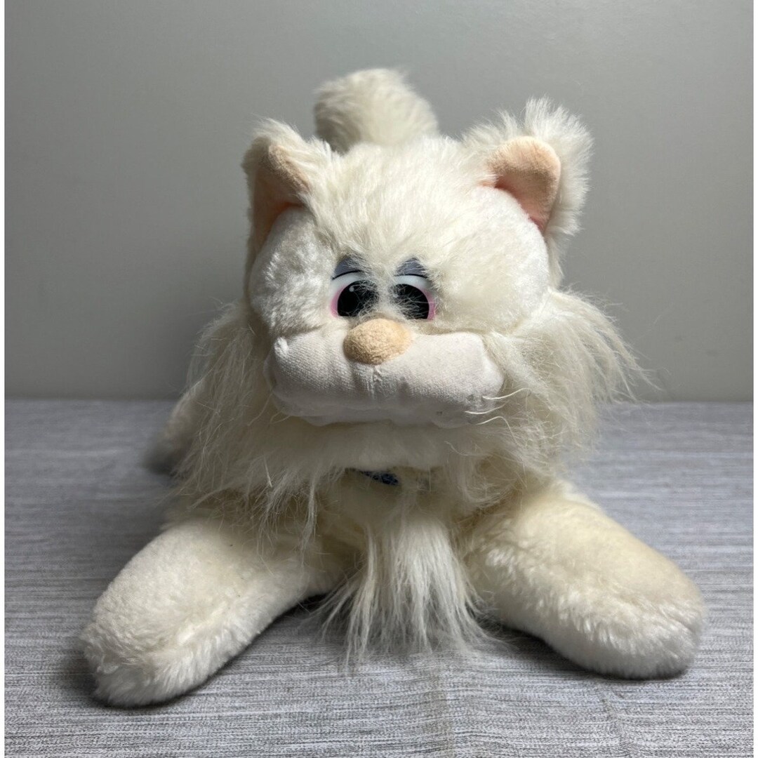 Vintage Pound Purries White Fluffy Cat Stuffed Animal Plush Toy Tonka ...