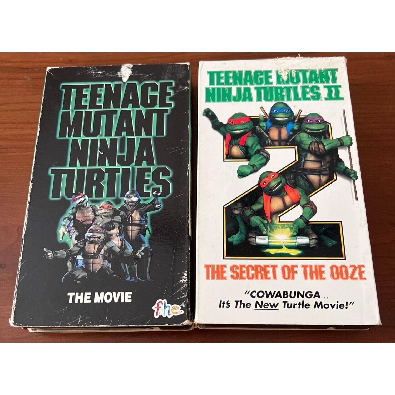 Teenage Mutant Ninja Turtles VHS Lot 2 the Movie TNMT II the Secret of ...