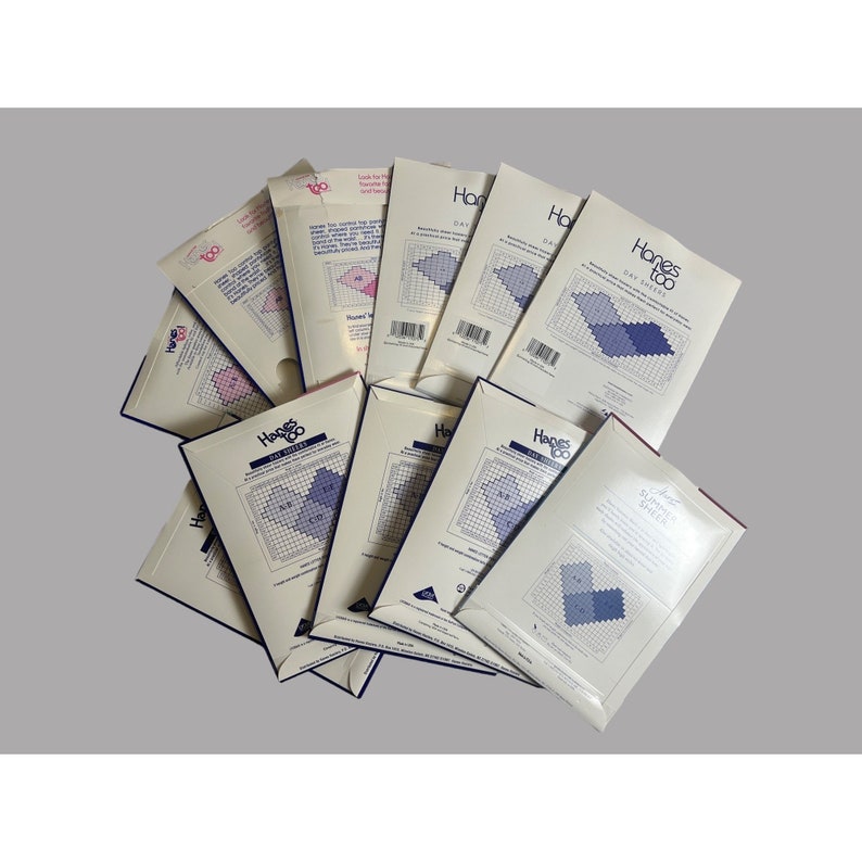 Vintage Pantyhose Hanes Too Lot of 11 Control Top Summer Sheer AB - Etsy