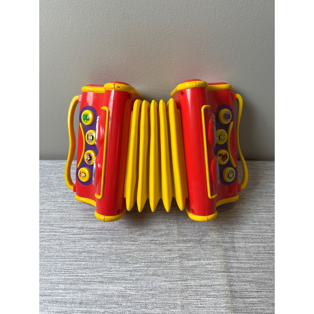 The Wiggles Accordion Toy Musical Instrument Squeeze Box Spin Master ...