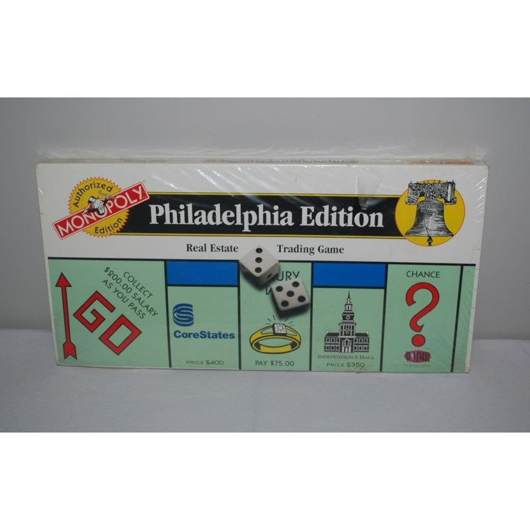 Monopoly Philadelphia Edition 1996 Board Game New Sealed - Etsy