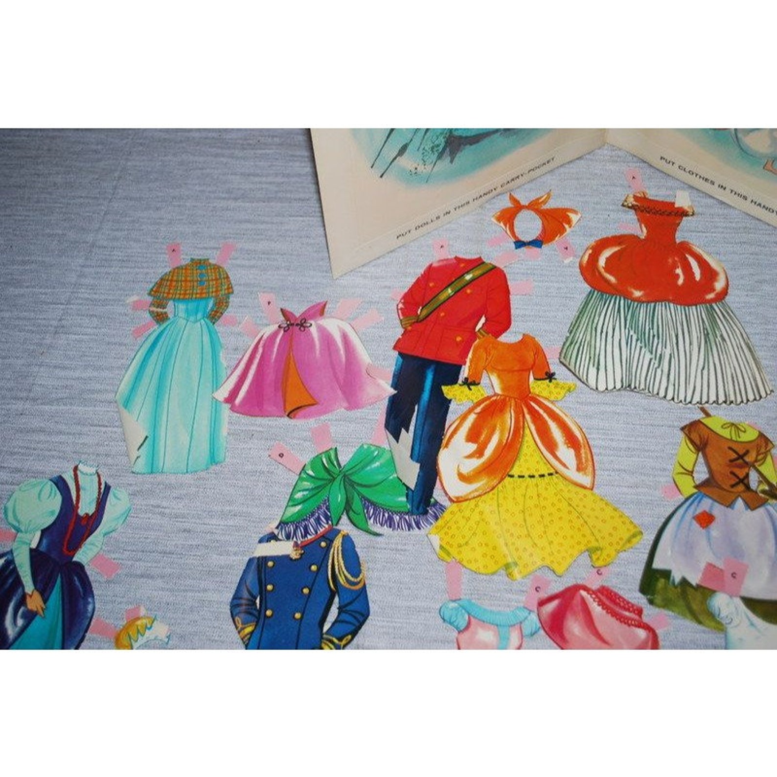 Vintage Cinderella Paperdolls Paper Doll Set Original 1965 - Etsy