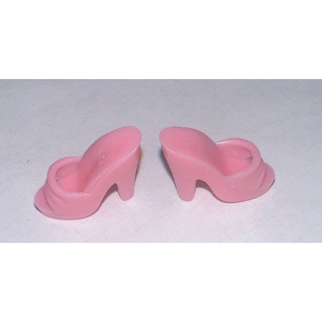 Vintage Barbie or Clone Pink Shoes High Heels Sandals Hong Kong - Etsy
