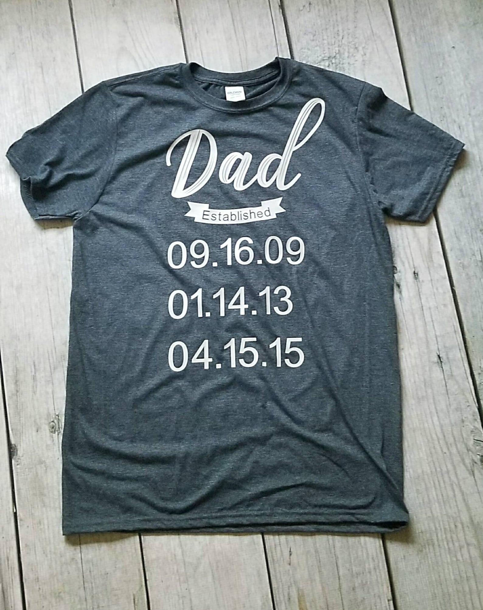 Personalized Dad Shirt Custom Dad Tee Fathers Day Shirt - Etsy