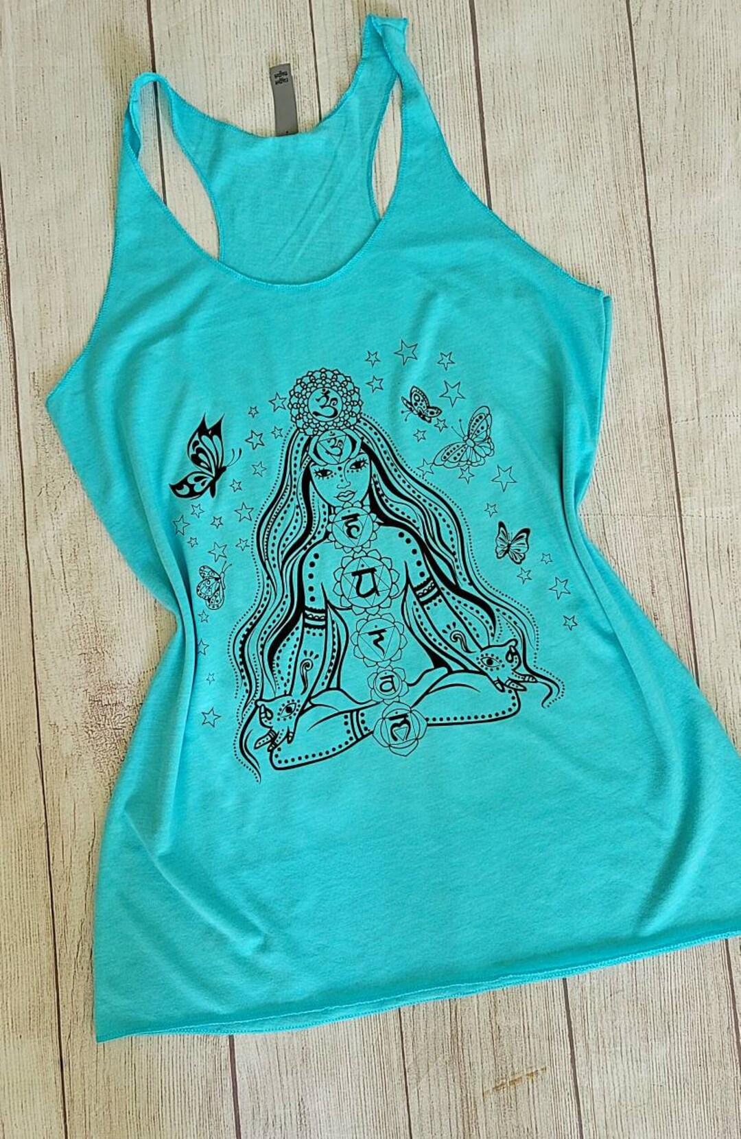 Chakra Goddess Tank, Chakra Shirt, Yoga Tank, Crystal Healing, Yogi ...