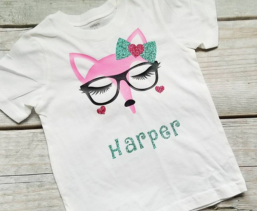 Foxy Shirt, Girls Fox Tee Shirt, Fox Tshirt, Woodland Animals, Girls ...