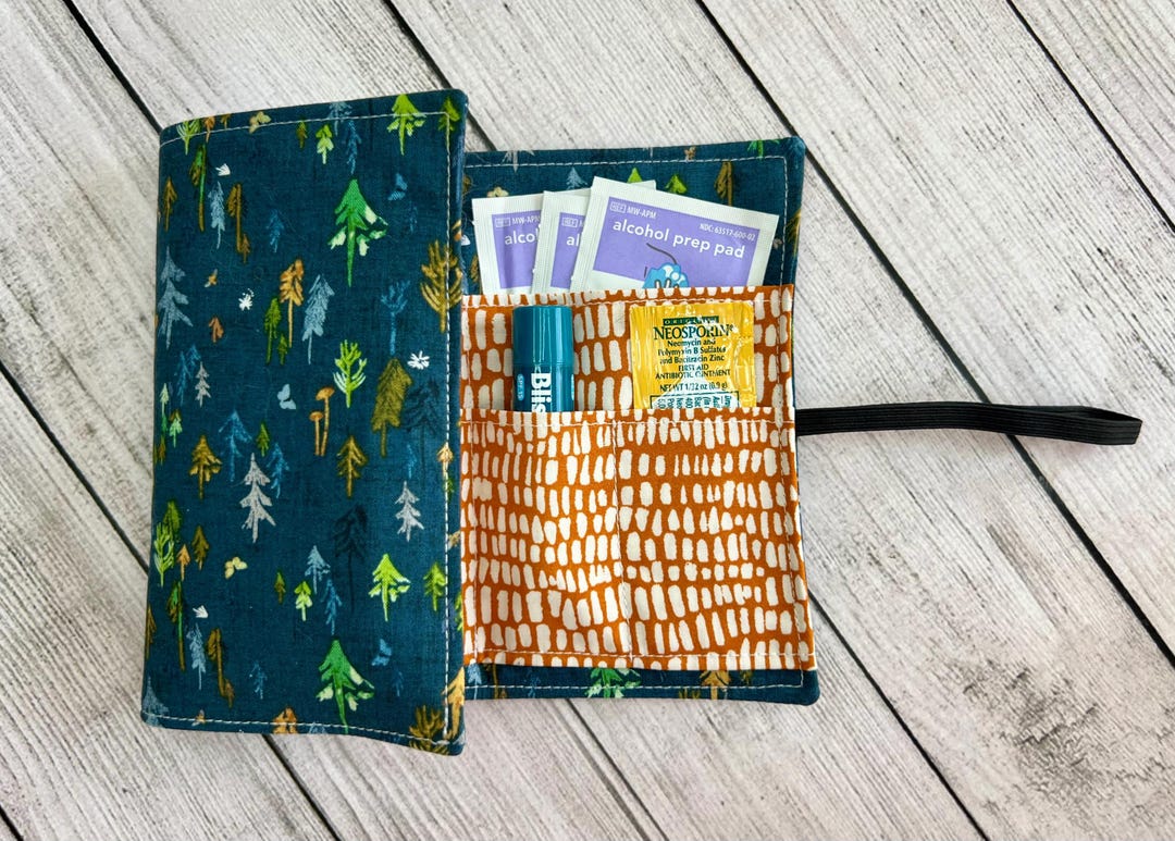 Boho Tree First Aid Fabric Travel Kit, Fabric Travel Roll, First Aid ...