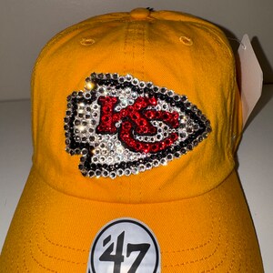 Swarovski Crystal Bling Kansas City Chiefs Adjustable Hat - Etsy