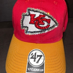 Swarovski Crystal Bling Kansas City Chiefs Adjustable Hat - Etsy