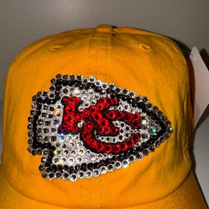 Swarovski Crystal Bling Kansas City Chiefs Adjustable Hat - Etsy