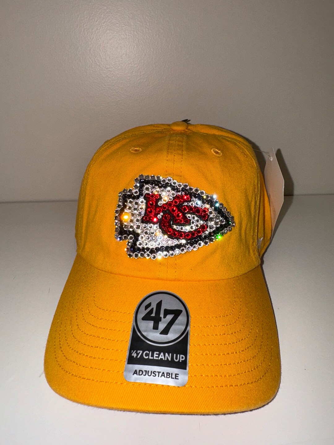 Swarovski Crystal Bling Kansas City Chiefs Adjustable Hat - Etsy