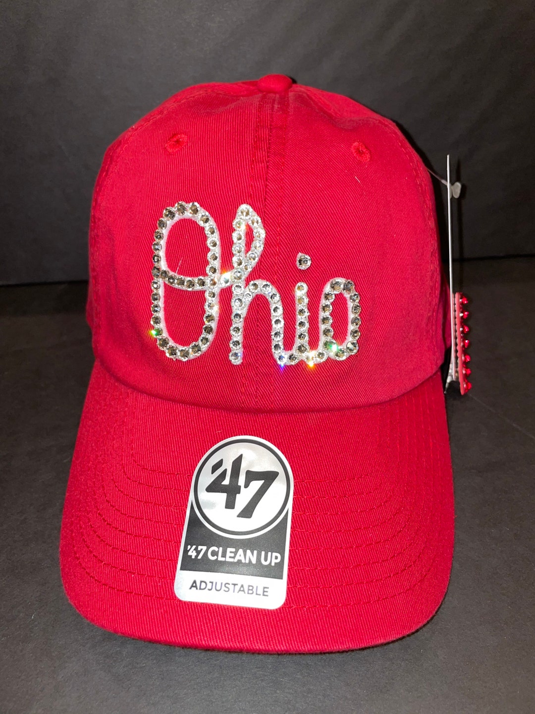 Swarovski Crystal Bling Ohio State Adjustable Hat - Etsy