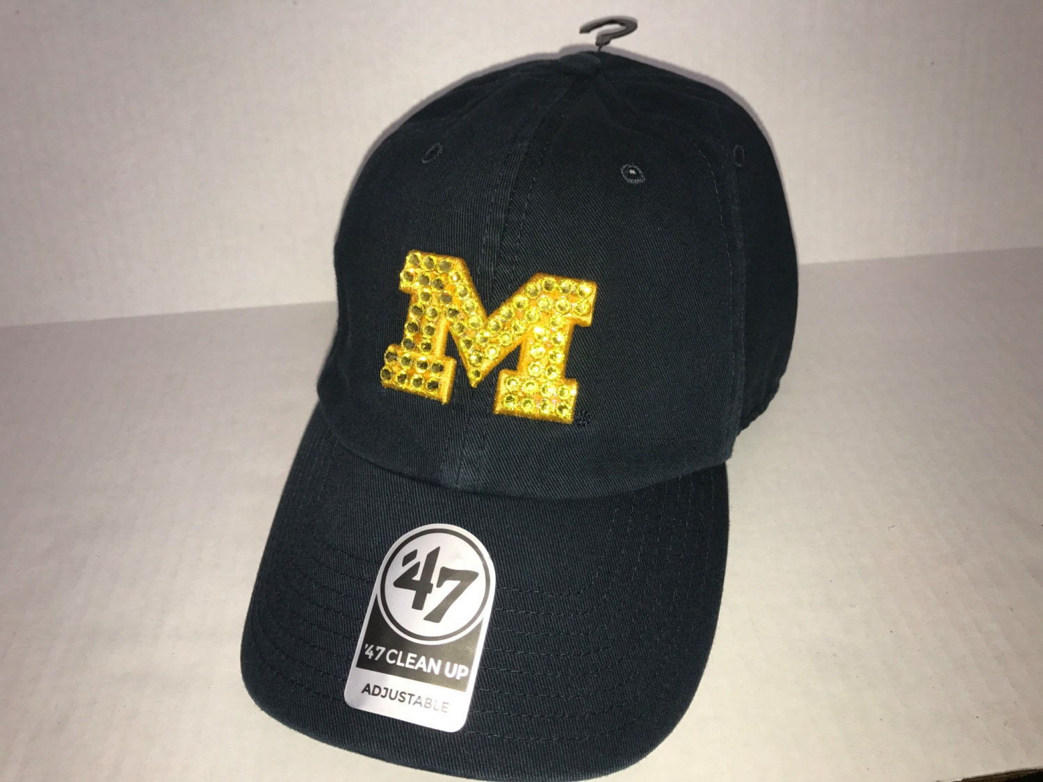 Swarovski Crystal Bling Michigan Wolverines Adjustable Hat | Etsy