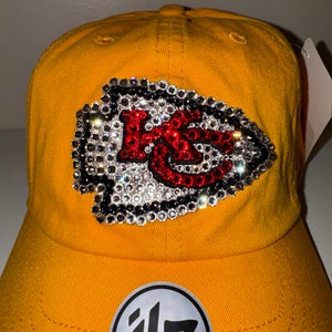 Swarovski Crystal Bling Kansas City Chiefs Adjustable Hat - Etsy