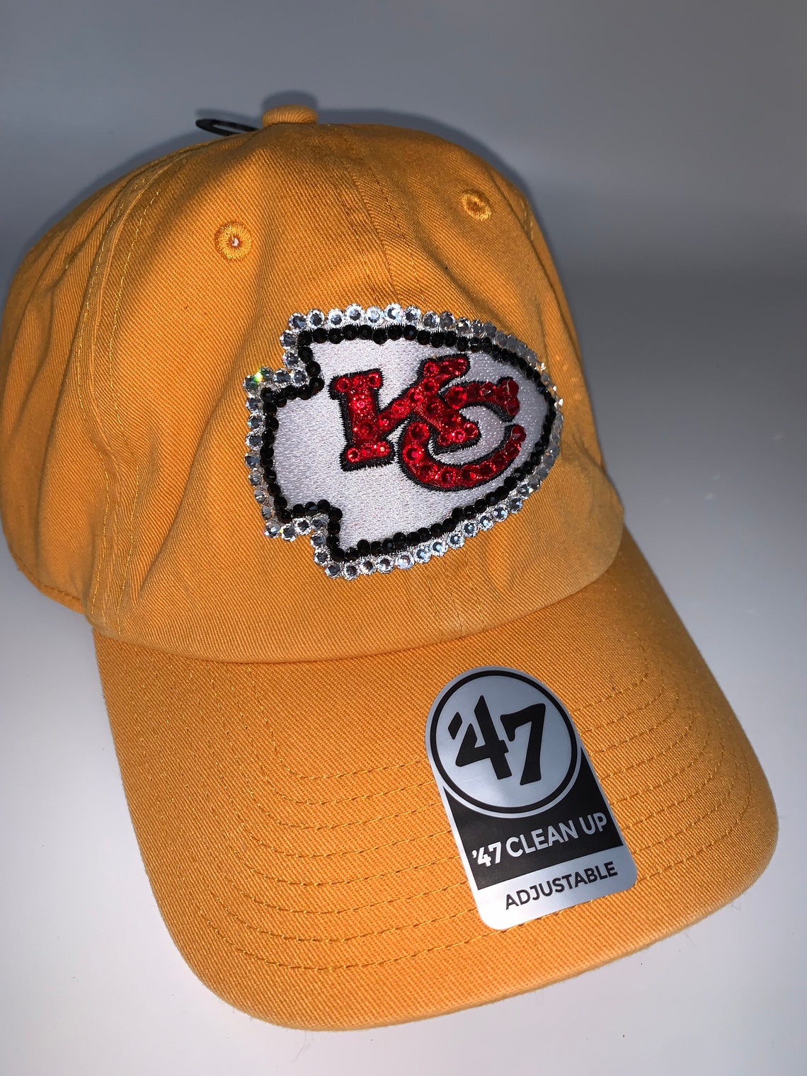 Swarovski Crystal Bling Kansas City Chiefs Adjustable Hat - Etsy
