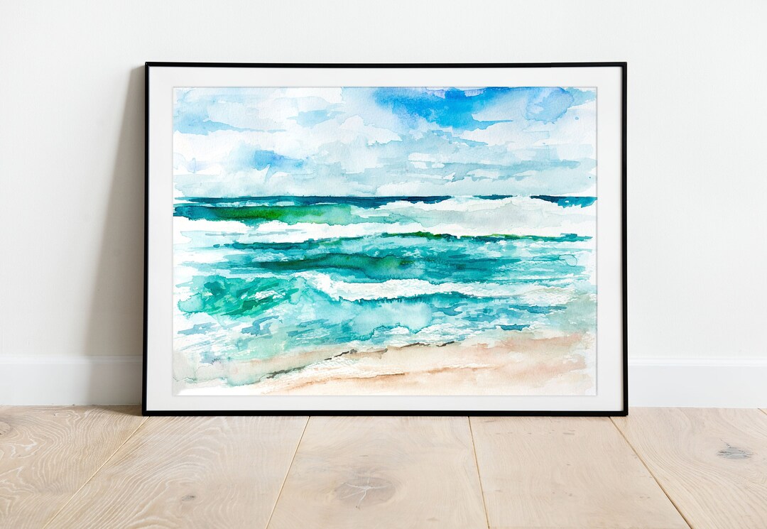 Ocean Print, Sea Wall Art, Seascape Art Print in the UK, Ocean Wall Art ...