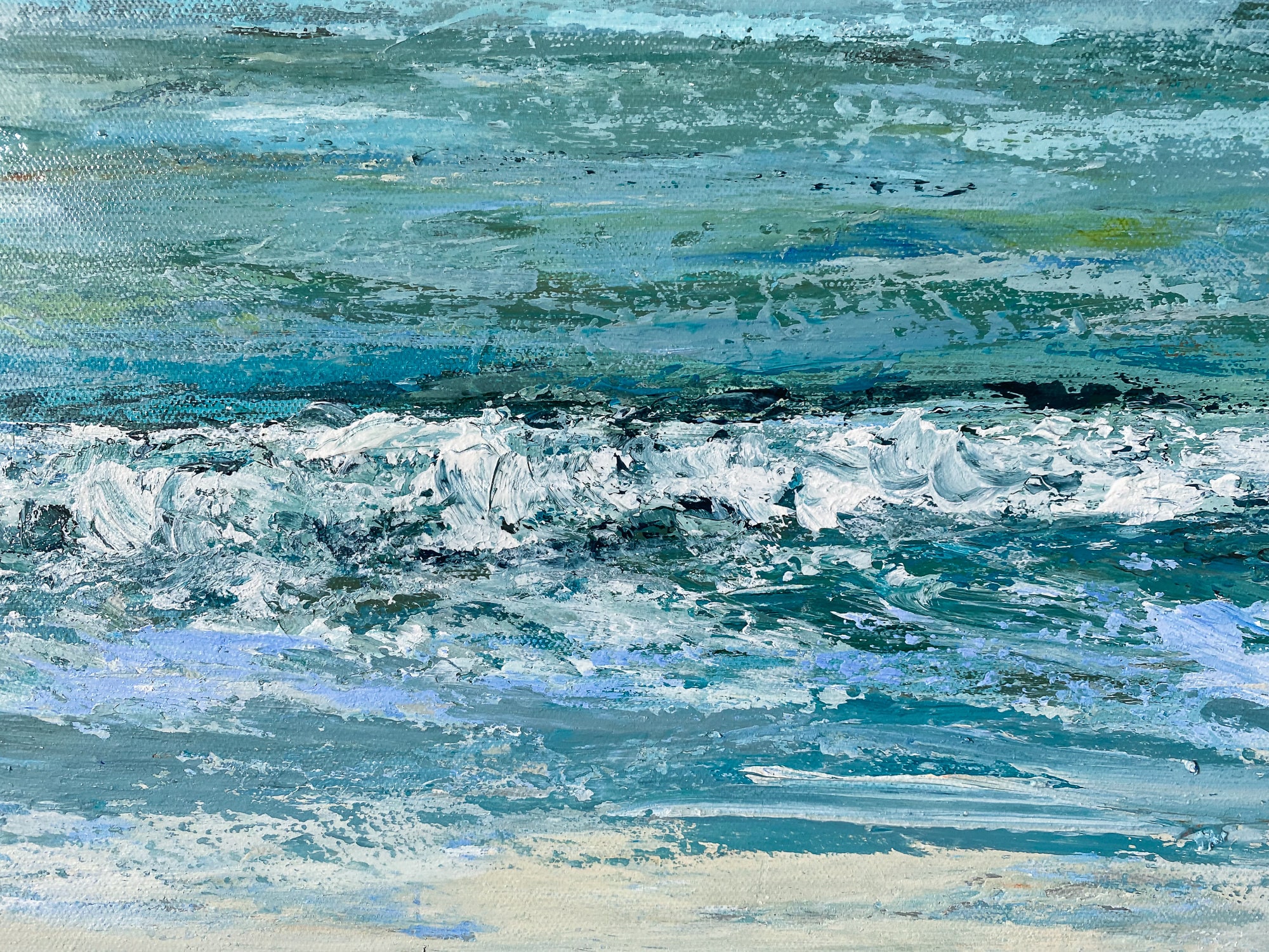 Original Seascape Painting, Ocean Wall Art "Let's Escape" 20x30" on ...