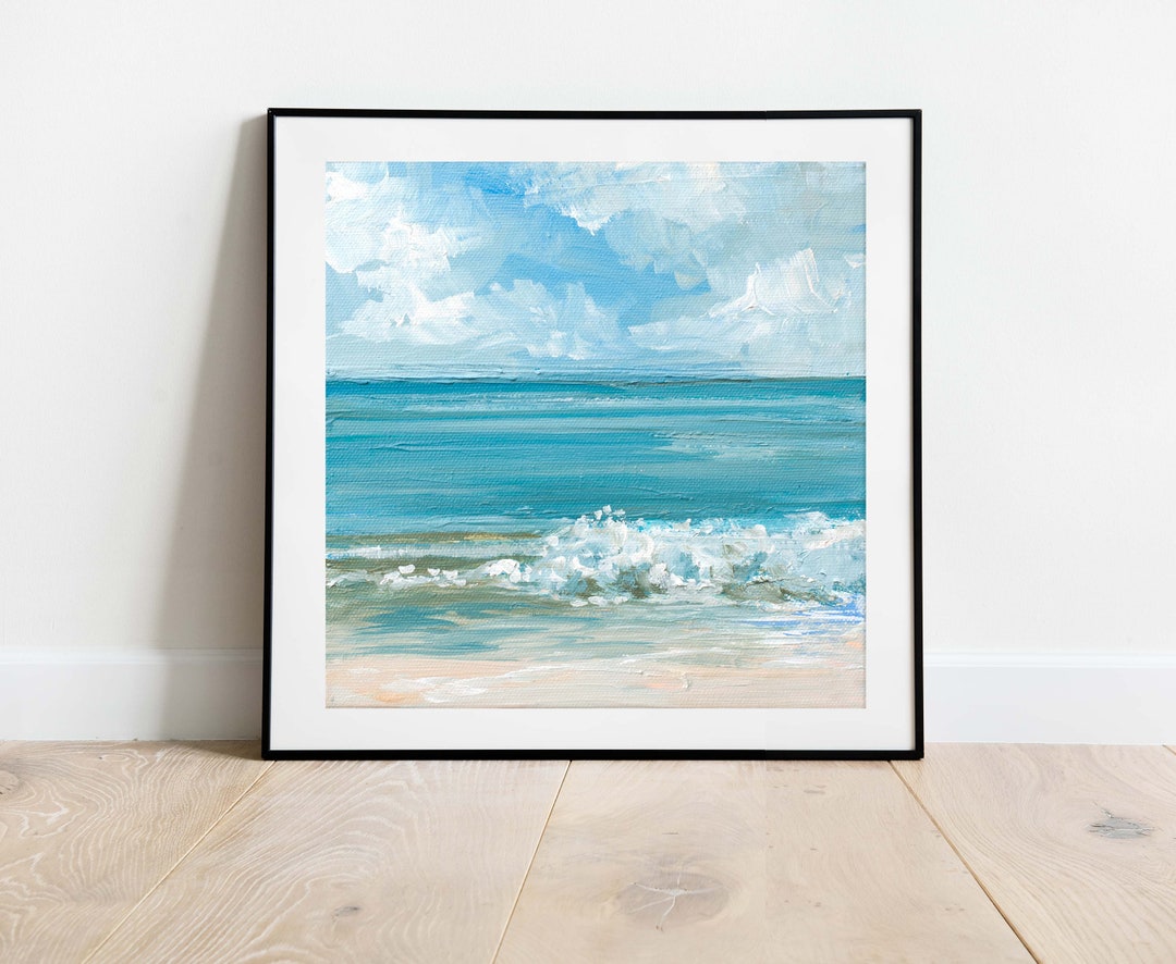 Ocean Art Print, Seascape Wall Art, Coast Print, Sea Painting - Etsy