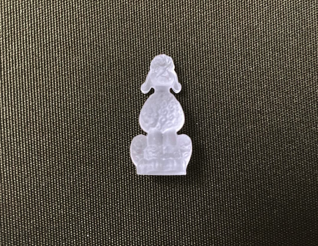 Vintage Swarovski Crystal Poodle Matte Pendant Animal Figurines 25mm ...