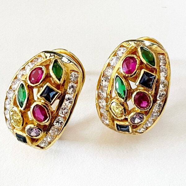 Omega Back Earrings - Etsy