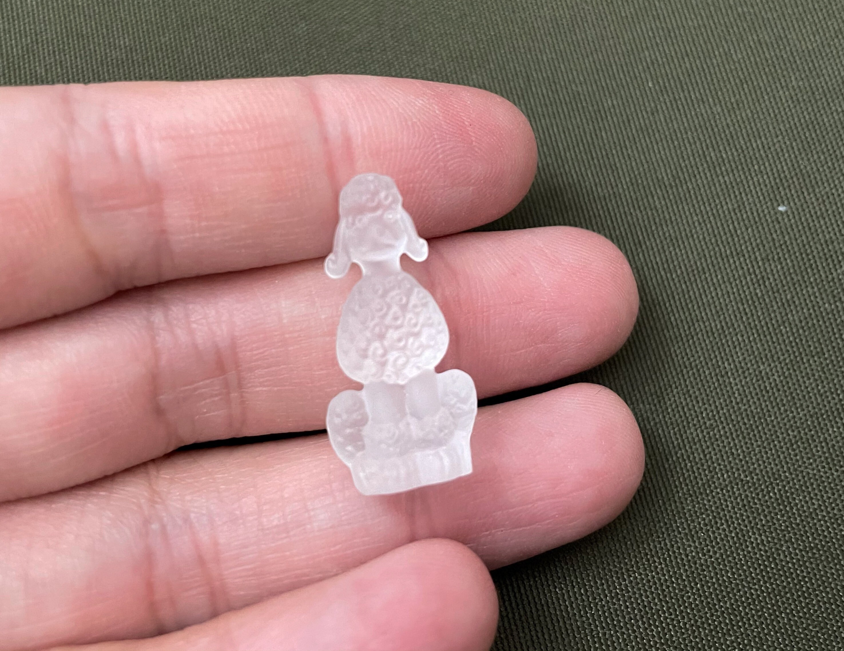 Vintage Swarovski Crystal Poodle Matte Pendant Animal Figurines 25mm ...