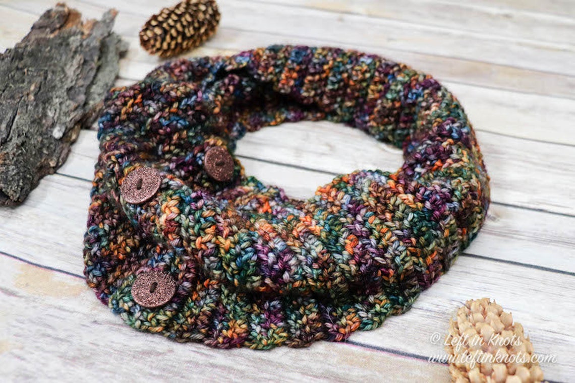 Crochet Nebula Cowl L Pattern Printable PDF Pattern for an | Etsy