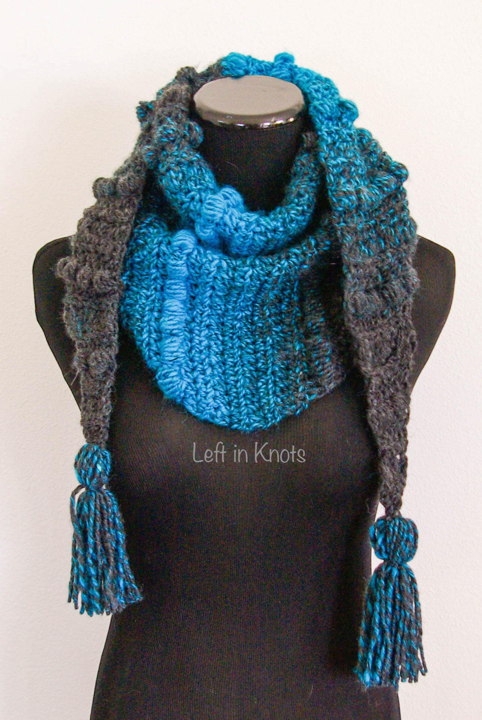 Puffs Mod Scarf Crochet Pattern PDF - Etsy