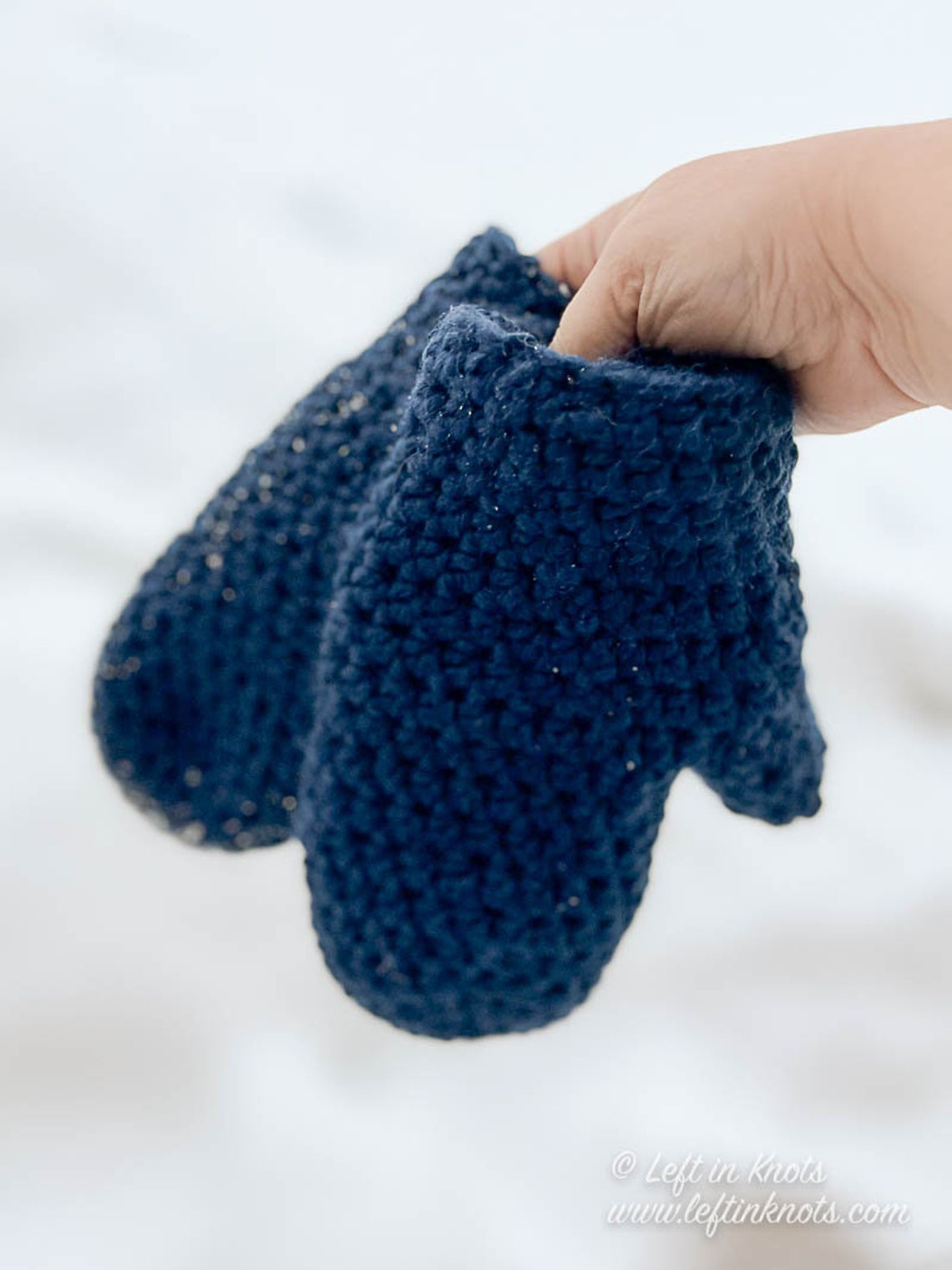 Crochet Midnight Mittens Pattern PDF Printable for Adults Made - Etsy