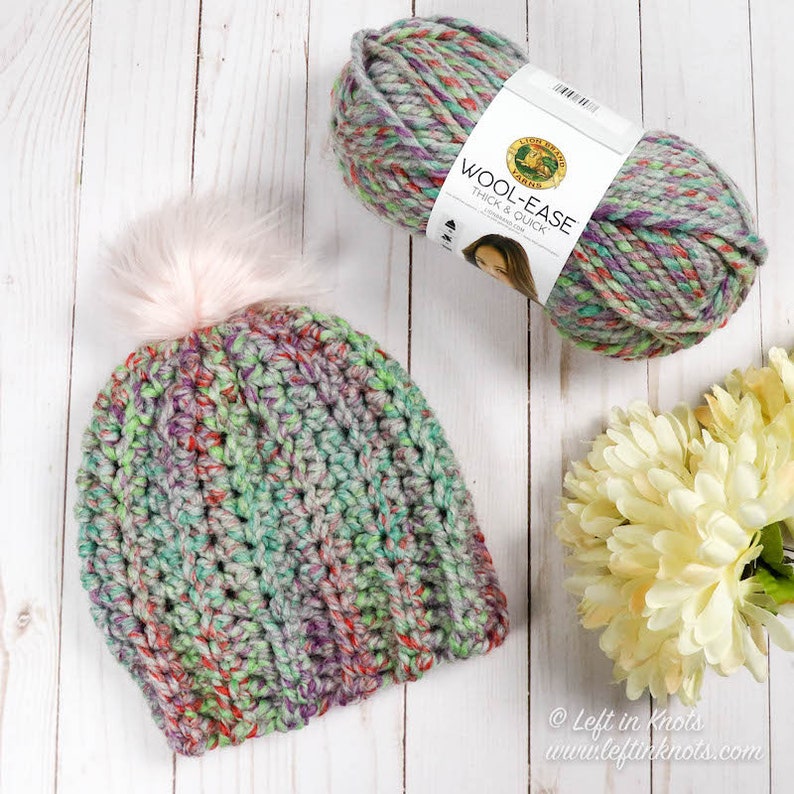 Crochet 30-minute Chunky Beanie Hat PDF Pattern PRINTABLE - Etsy