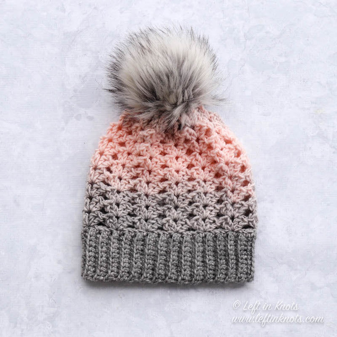 Iris Beanie Crochet Pattern PDF Modern Iris Stitch Lacy Hat - Etsy