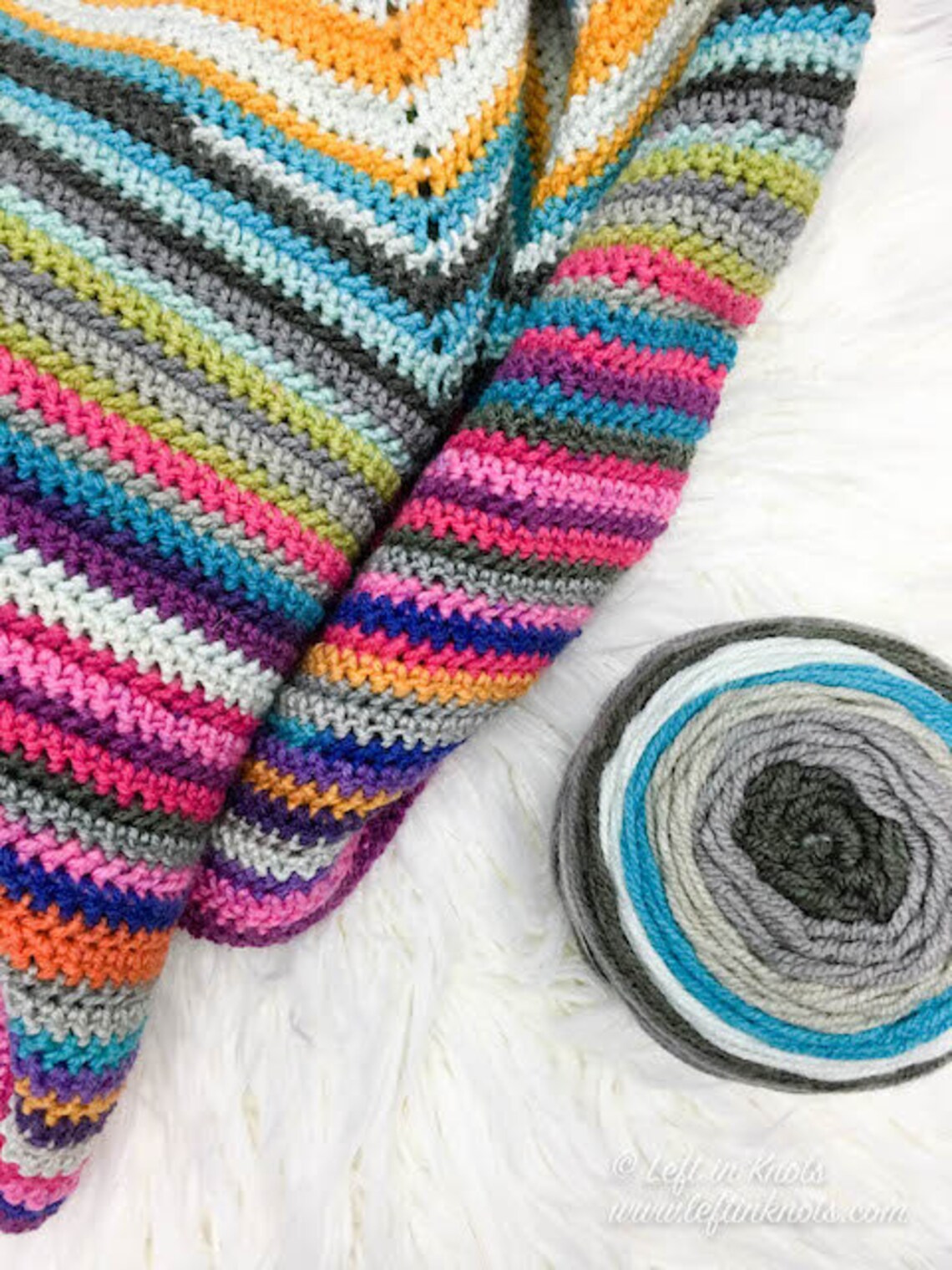 Cake Yarn Scrapghan Crochet Pattern PDF Printable Download Made With ...