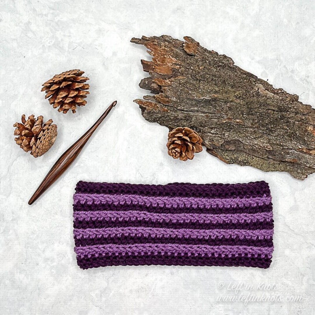 Mountain Ridge Ear Warmer Crochet Pattern PDF Printable Download Fast ...