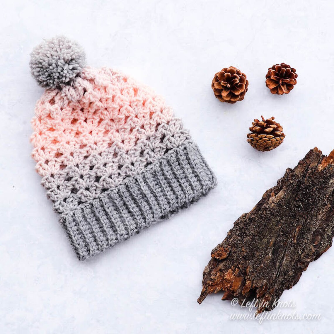Iris Beanie Crochet Pattern PDF Modern Iris Stitch Lacy Hat - Etsy