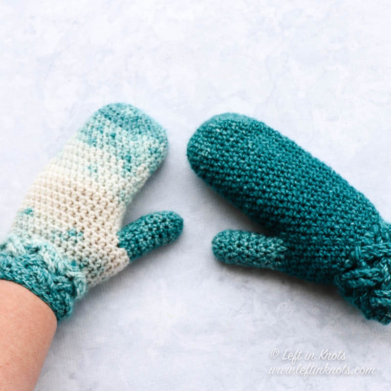 Celtic Winters Mittens Crochet Pattern PDF Printable Modern | Etsy