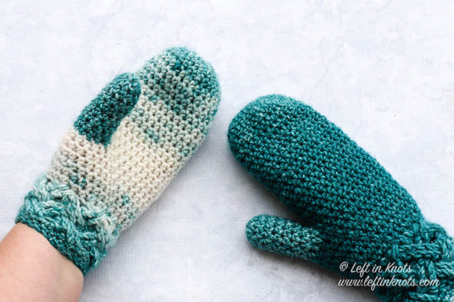 Celtic Winters Mittens Crochet Pattern PDF Printable Modern | Etsy