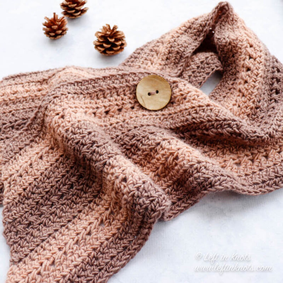 Classic Wrap Scarf Crochet Pattern PDF Printable Ombre Scarfie | Etsy