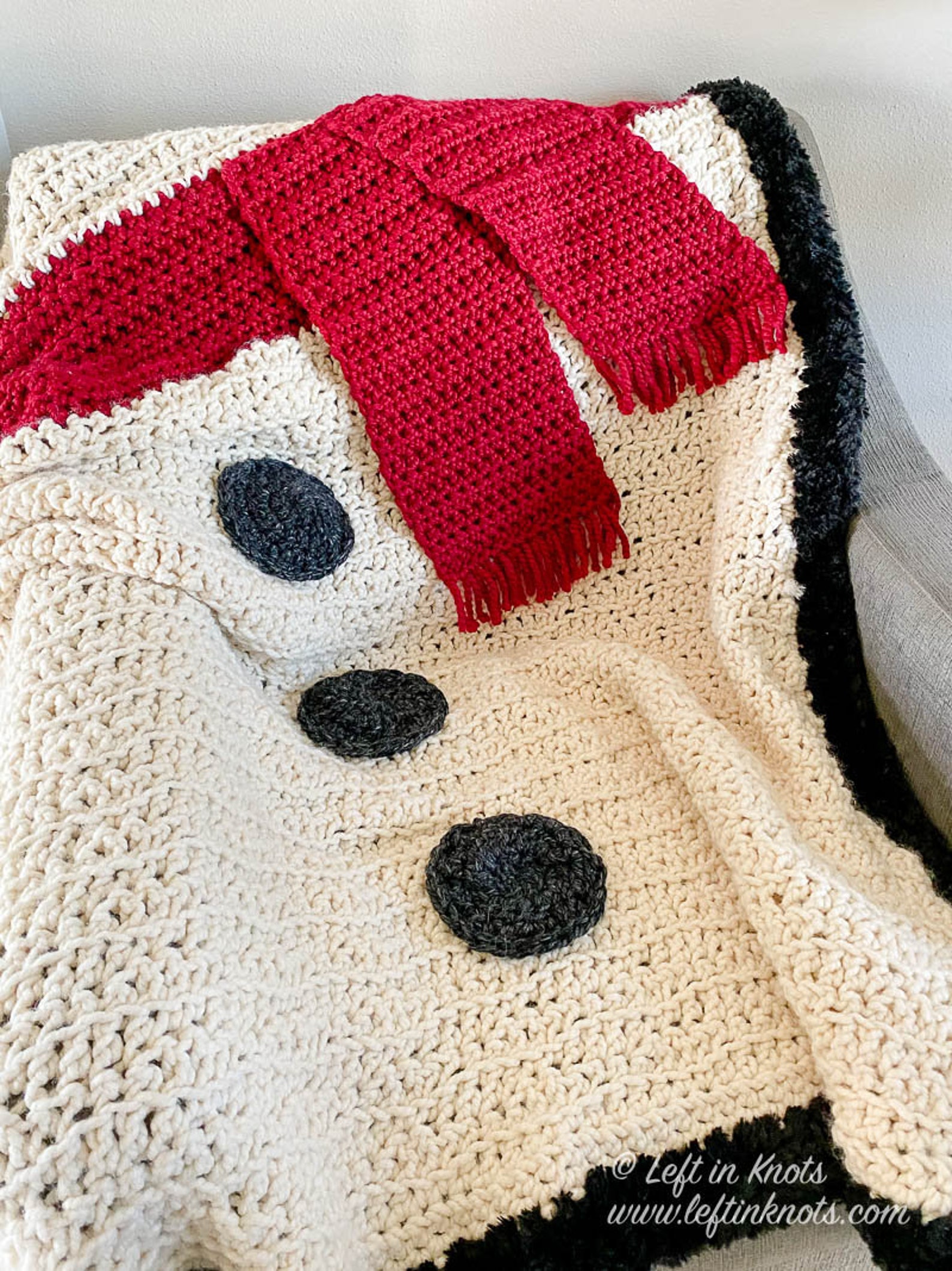 Snowman Inspired Christmas Crochet Blanket Pattern PDF Printable ...